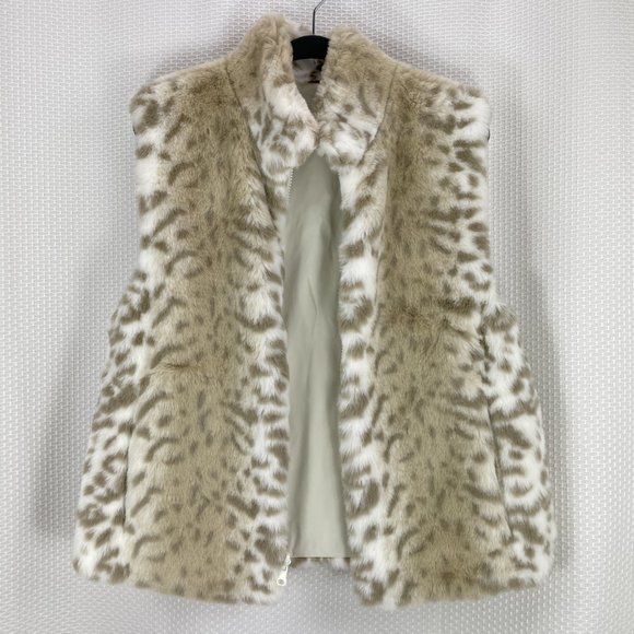 giacca | Jackets & Coats | Giacca Snow Leopard Faux Fur Zippered Plush ...